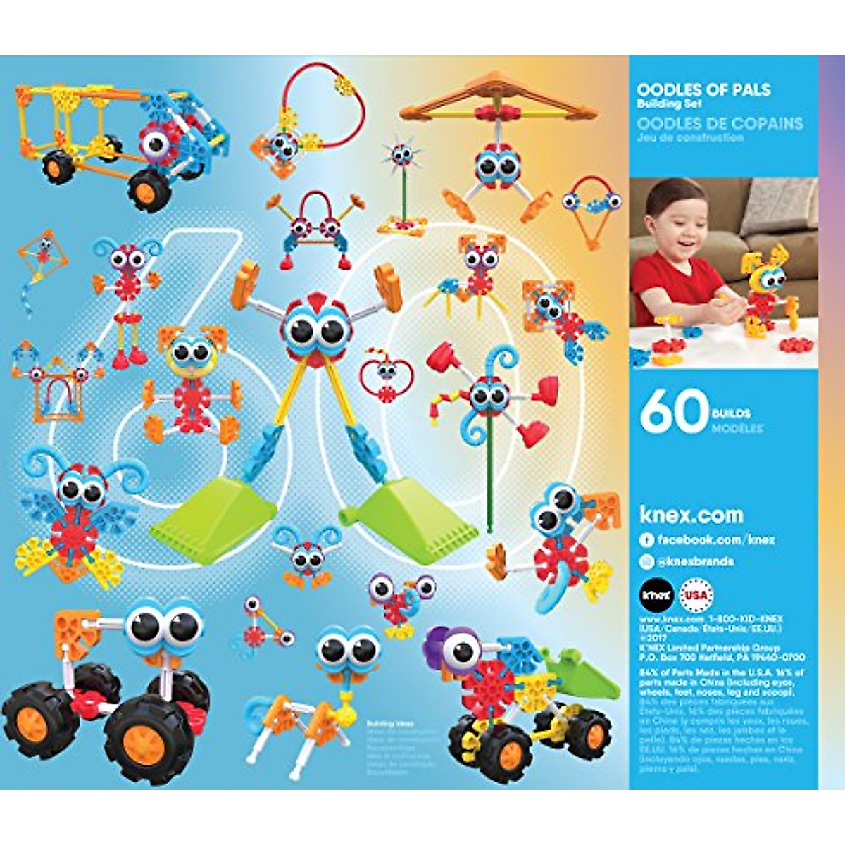 KID K’NEX – Oodles of Pals Building Set – 116 Pieces – Ages 3 and Up Preschool Educational Toy (Amazon Exclusive)