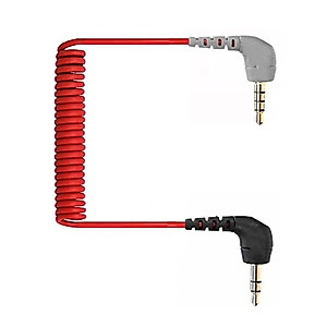 3.5mm TRS to TRRS Microphone Patch Cable Mic Cord Compatible with iPhone, Smartphone, Tablets for Rode SC7, VideoMic, VideoMicro Go, BOYA & Other External Mic (Please Read Details/Instruction Below)