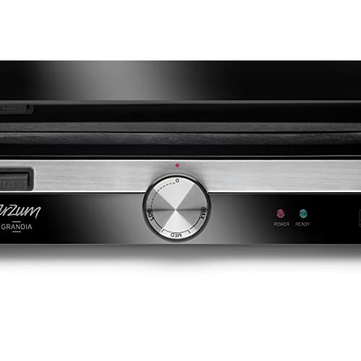 Arzum Panini Press, Sandwich Maker, Electric Indoor Grill, Stainless Steel Top Surface, Non-stick Die-cast Aluminium Plates, Upright Storage, Opens 180 degrees, 6 Slices, 1500W, Large (AR2023-UL)