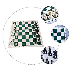 SAFIGLE 1 Set International Chess Travel Toy Magnetic Chess Board Kids Educational Toys Chess Figures International Chess Board Game Chess Toy Chess and Checkers Set Kid Competition Toy