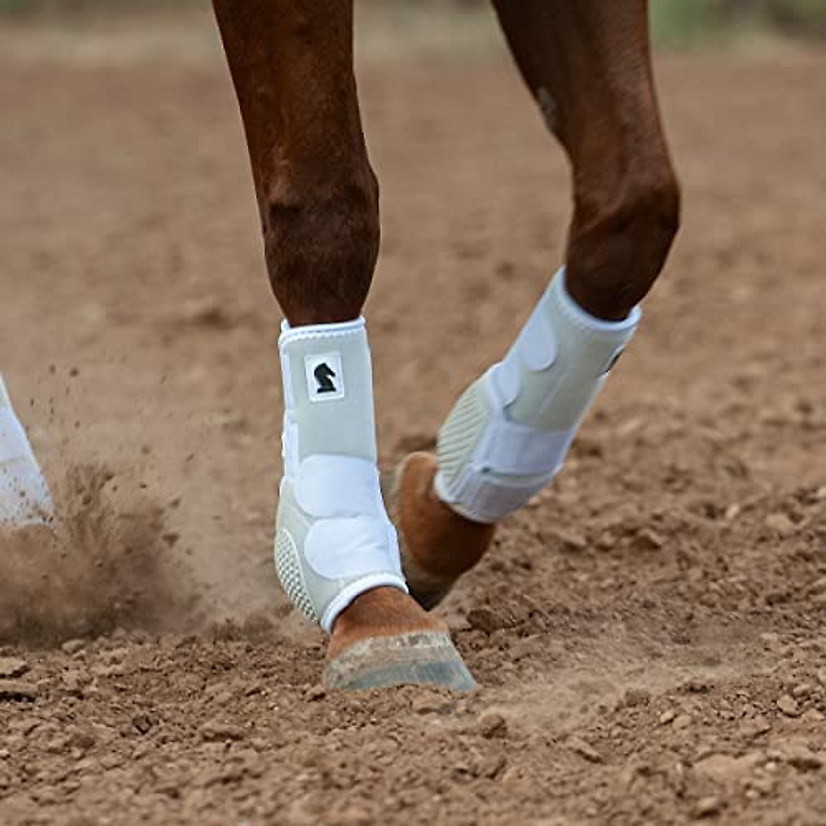 Classic Equine Flexion by Legacy2 Front Support Boots, White, Medium