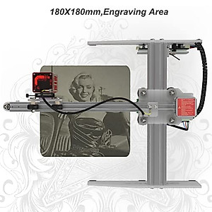 Aufero Portable Laser Engraver, Mini Laser Cutter and Engraver Machine for Wood and Metal, 32-bit Motherboard LaserGRBL(LightBurn), Eye Protection Fixed-Focus, 7.1'' x 7.1'' DIY Engraving Area(LU2-2)