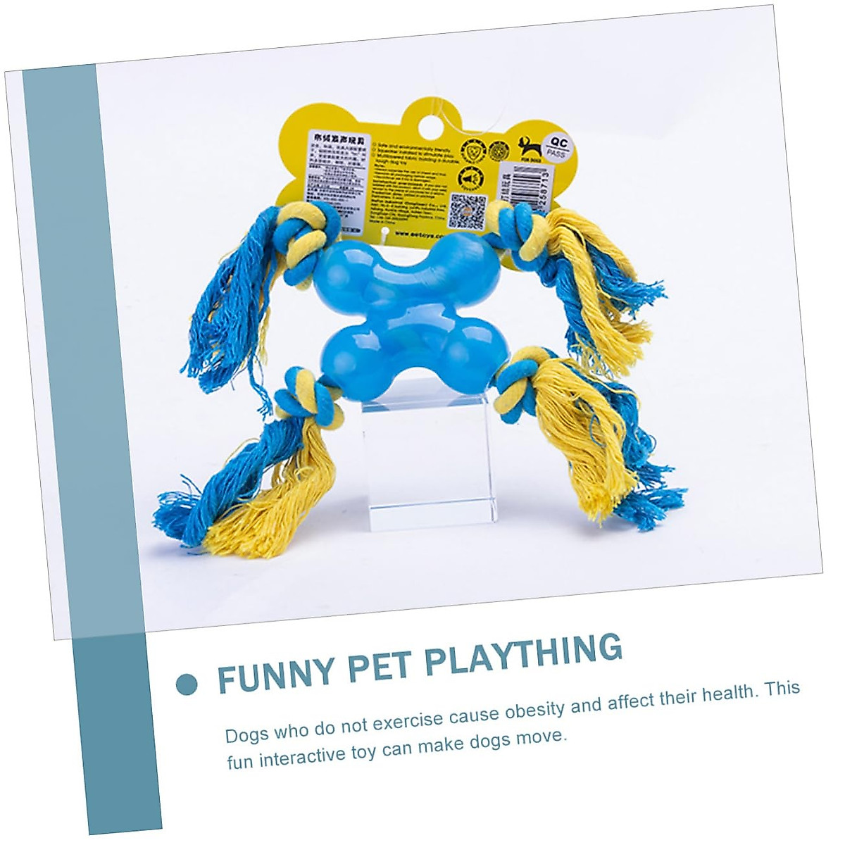 Housoutil Dog Bite Toy Pet Dog Chew Toy Dog Rope Dog Chewing Rope Toy Pet Chew Toys Dog Fetch Toy Tug and Dog Toy Puppy Interactive Toys Stuffed Toy Soft Child Dental Stick Cotton Rope