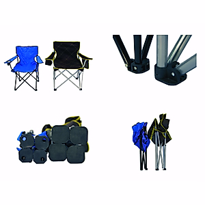 TravelChair Big Kahuna Chair, Supersized Camping Chair, 800lb Capacity, Brown/Lime, One Size (599)