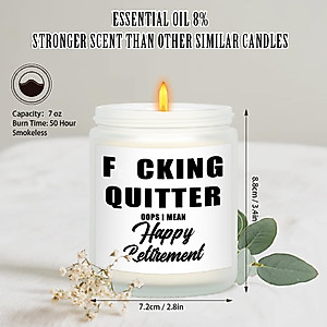 Gifts for Retirement | Retirement Gifts for Women Men | 2024 Happy Retirement Candle | Funny Retirement Gifts for Coworkers, Friends, Teachers, Boss, Nurse