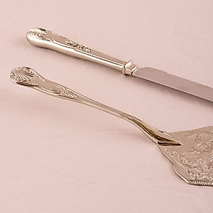 Vintage Inspired Silver Cake Knife and Server Style 9530