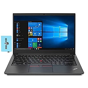 Lenovo ThinkPad E14 Gen 2 Home & Business Laptop (Intel i7-1165G7 4-Core, 32GB RAM, 512GB PCIe SSD, Intel Iris Xe, 14.0" 60Hz Touch Full HD (1920x1080), Fingerprint, Win 11 Pro) with Dockztorm Hub