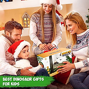 FANURY Dinosaur Toys for Kids 3-5 - Upgraded 2.4G Remote Control Dinosaur Toys for Kids 5-7 - Roaring T-Rex Robot Toy with LED Lights- Electronic Walking Dinosaur Toys for 3+ Years Old Boys Girls