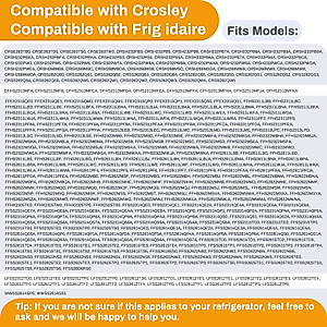 242303001 Refrigerator Damper Assembly Air Damper Control Assembly Compatible with Frigidaire Compatible with Crosley White replaces 3016452 AP5788340 PS8746718 EAP8746718 Fits DFH, FFE, FFH, FFS, LFS