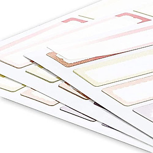 Juvale 208-Pack Waterproof Name Date Labels for Daycare, Baby Bottles, Assorted Colors, 2.5 x .5 inches