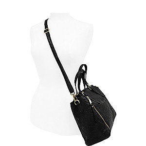 Bueno of California womens Veg Tan satchel style handbags, Dark Taupe, One Size US