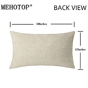 MEHOTOP Black White I Love Us Saying Series Cotton Linen Set of 2 Throw Pillow Covers Simple Style Cushion Case Valentine's Day Gift 12”x20” Decorative (Black White Saying)