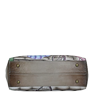 Anna by Anuschka Women's Hand Painted Genuine Leather Large Shoulder Tote - Paris Sunrise