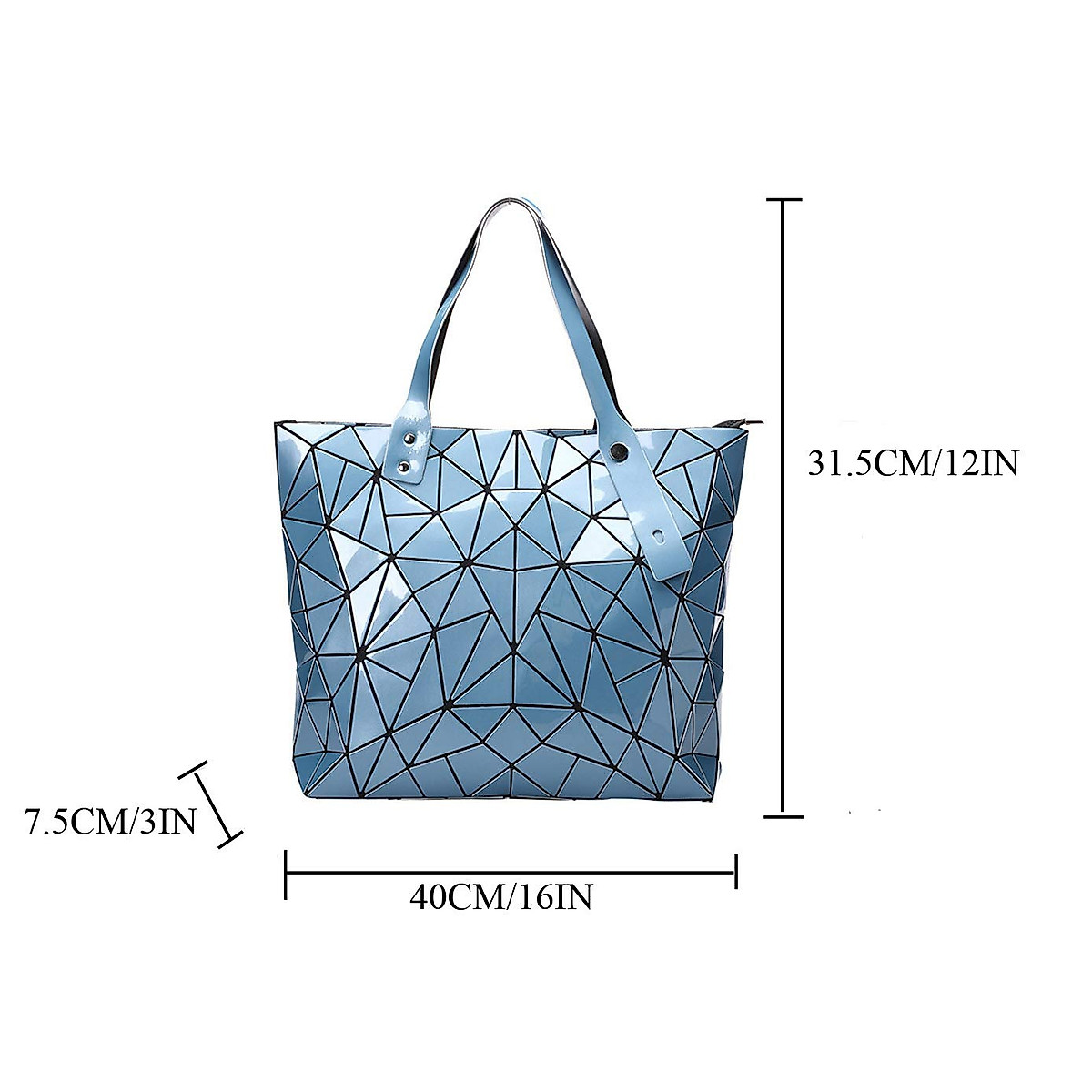 Geometric Lattice Top-handle Handbag for Women Matte Tote Purse Handbags Geometry Shoulder Bag