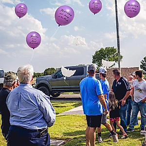 26 Pieces Purple Memorial Balloons Funeral Remembrance Balloons and 41.3 Inch Peace Dove Balloons for Release in Sky,Condolence, Funeral, Anniversary, Memorial Services