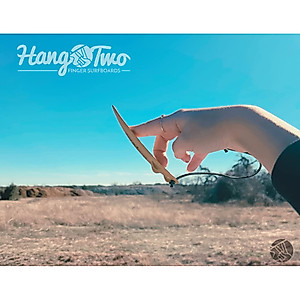 Hang Two Finger Surfboards Hang Two Surfers Wood Finger Surfboard Kit (Driftwood)