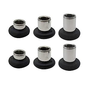 6 x Magnetic Interchangeable Thumbsticks for Xbox One Elite Controller Series 2 - Standard (2), Dome (2), Tall (2)