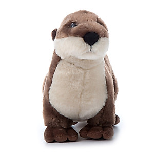 The Petting Zoo River Otter Stuffed Animal Running, Gifts for Kids, Wild Onez Zoo Animals, Running River Otter Plush Toy Running 18 inches