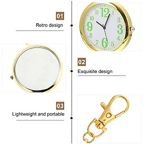 2pcs Pocket Watch Casual Watch Nurses Digital Watch Elderly Alloy Watch Nurses Watch Digital Watches for Watch Kid Watch Exam Form Large Dial Child Ordinary Glass Mirror