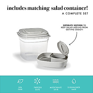 Fit & Fresh Lunch Bag For Women, Insulated Womens Lunch Bag For Work, Leakproof & Stain-Resistant Large Lunch Box For Women With Container, Zipper Closure, Two Pockets Summerton Bag Enchanted Chic