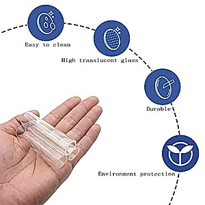 IAFVKAI 2pcs Aquarium Plant Cup Aquarium Decoration Aquatic Plant Pot with Suction Cups for Fish Tank Plant and 3-Tube Fish Shrimp Feeder Glass Breeding Tube