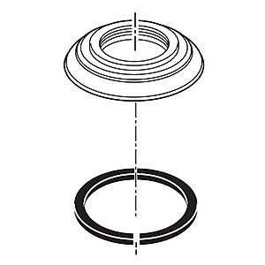 Delta Faucet RP62474SS Leland Handle Base and Gasket, Stainless