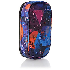 Kipling Womens Women's 50 Pens Case, Accessories, Art Supplies, Makeup, Nylon Travel Organizer Printed Case, Galaxy Illusion, 8.25 L x 4.5 H 2 D US