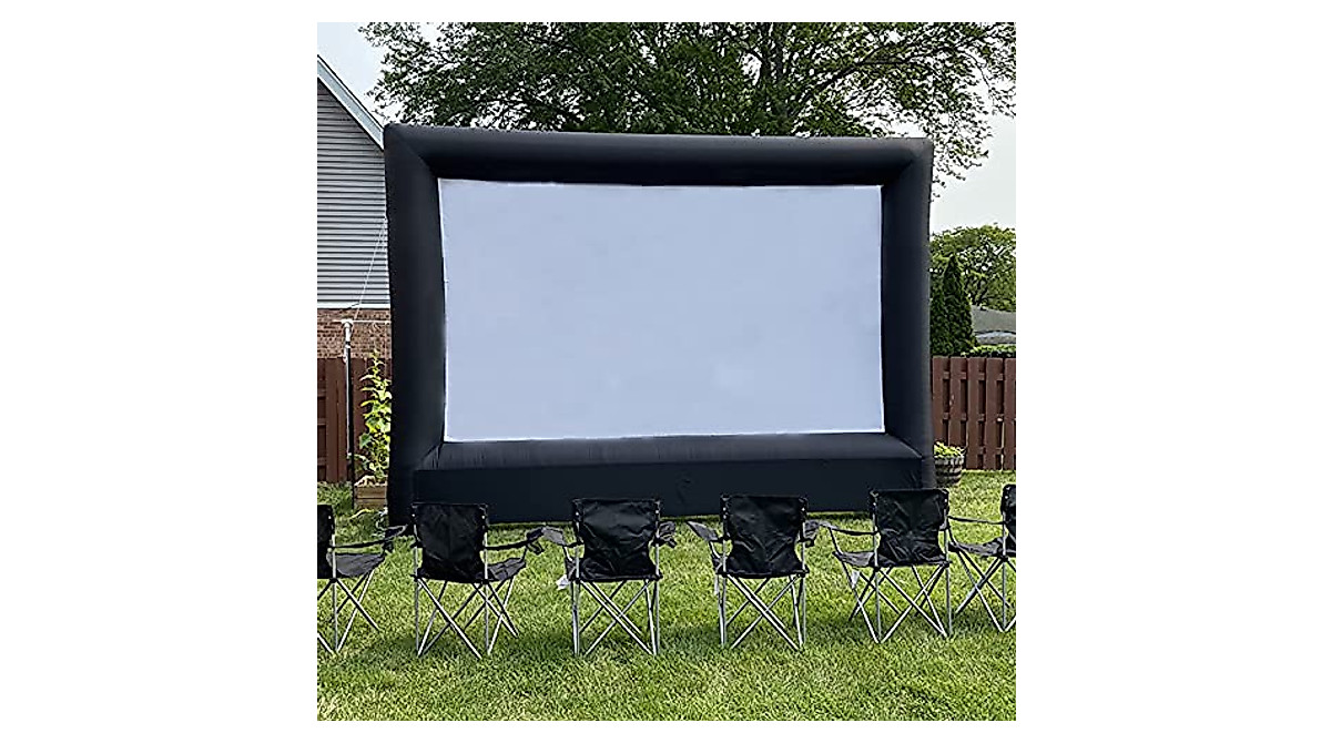 OZIS 16Ft Inflatable Outdoor Movie Screen | Backyard Cinema & Events