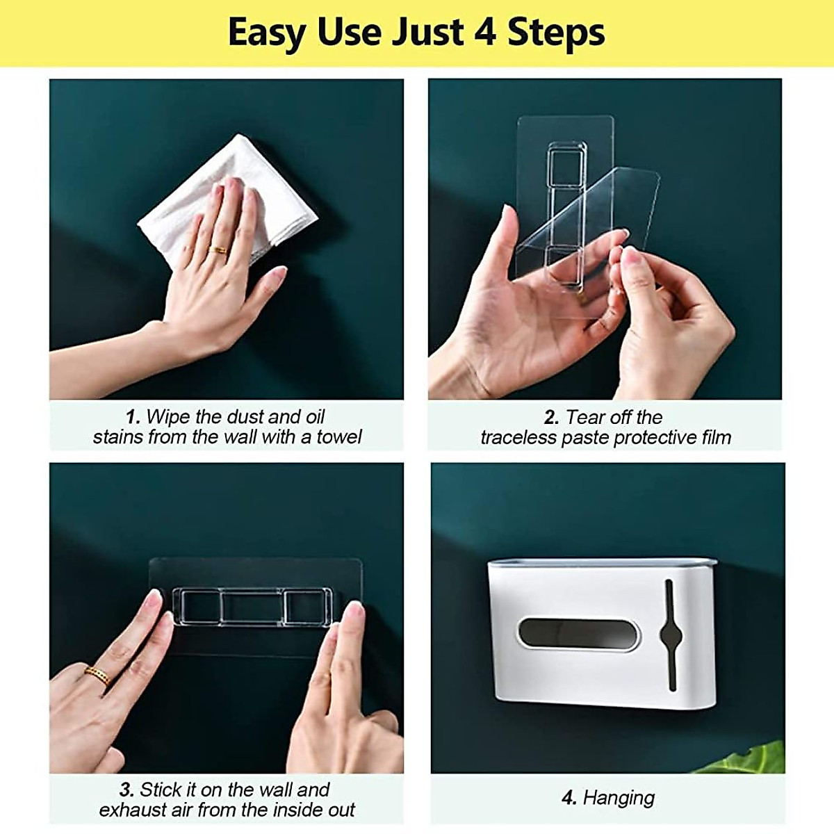 NewGtuizi Trash Bag Holder,Trash Bag Dispenser with Lid Punch-Free,Garbage Bag Dispenser Garbage Bag Holder for Cabinet, Garbage Bag Dispenser Under Sink - Trash Bag Organizer for Home Or Shops