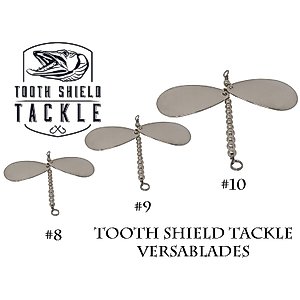 Tooth Shield Tackle Musky VersaBlade 3 Pack Muskie Pike Inline Spinner Musky Lures Baits Tackle Spinners