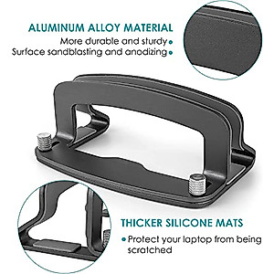 Aluminum Vertical Laptop Stand, Desktop Stand Holder with Adjustable Dock Holder for Desk 1 Slot for MacBook Pro, Laptop