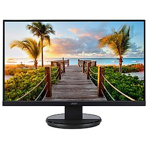 Acer KB272HL bix 27" Full HD (1920 x 1080) Acer VisionCare VA Monitor with Flicker-less, BlueLight Filter and AMD FREESYNC Technology (HDMI & VGA Port) (Renewed)