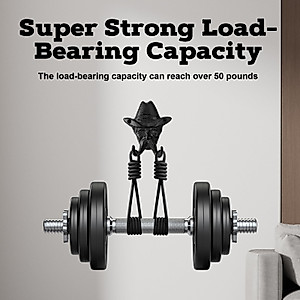 Womeet Rustic Cowboy Coat Key Hanger, Decorative Wall Mounted Coat Hooks, Cast Iron Hooks Coat Towel Bag Hat Hanger Multiuse Entryway Black Set of 2