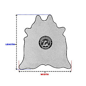 Genuine Palomino Beige and White Cowhide Rug 6 x 7-8 ft. 180 x 240 cm