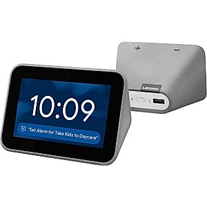 Lenovo Smart Clock with The Google Assistant - Gray ZA4R0010CA