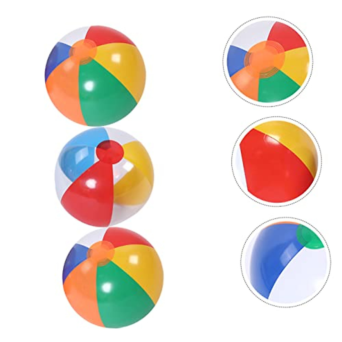 KOMBIUDA 3pcs Inflatable Ball Indoor Volleyball Outside Toys for Kids Inflatable Toys for Kids Water Ball Toy Beach Ball Toys Pool Toys for Toddlers 1-3 PVC Beach Ball PVC Play Ball Taste