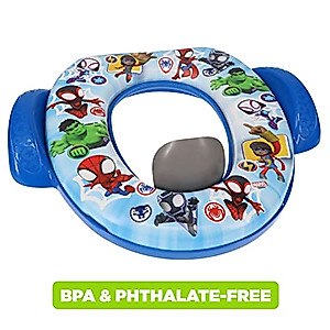 Spidey and His Amazing Friends "Team Up" Soft Potty Seat and Potty Training Seat - Soft Cushion, Baby Potty Training, Safe, Easy to Clean
