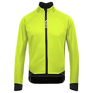 GORE WEAR Men's Thermo Cycling Jacket, C5, GORE-TEX INFINIUM, L, Neon Yellow