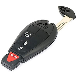 OCPTY 1X Flip Key Entry Remote Control Entry Remote Key Fob Transponder Ignition Key for 15 16 17 for Ram 1500 2500 3500 4000 4500 5500 3.0L 3.6L 5.7L 6.4L 6.7L GQ4-53T
