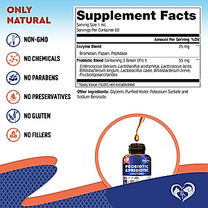 Probiotics & Prebiotics with Enzymes for Dogs and Cats - Digestive Gut Flora Health Pet Food Supplements - Constipation & Diarrhea and Gas Home Remedy - Upset Stomach Relief - Made in USA