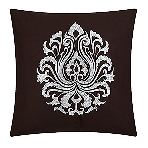 Chic Home Pisa 16 Piece Bed in a Bag Comforter Set, King, Brown,CS1131-AN