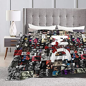 Jenniarner Flannel Plush Novelty Throw Blanket, Depeche Electronic Music Mode Throw for Fall Sofa Decorative, Super Cozy and Thick Wrinkle-Resistant 50"x40"