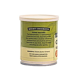 Fluker's Culinary Coop Canned Crickets Chicken Treat, All-Natural and Packed with Protein, 2.75oz