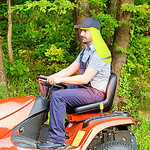 4 Pieces Sun Shade Hat Neck Shade Sun Shade Hat Cooling Skull Cap (Fluorescent Yellow)