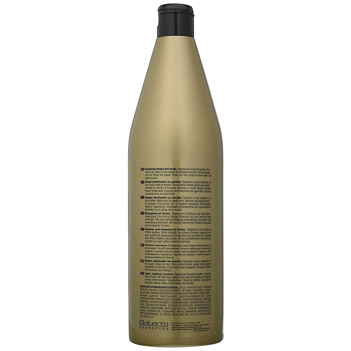 Salerm Cosmetics Protein Shampoo, 36 Ounce/1000 ml
