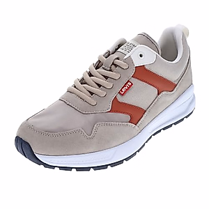 Levi's Mens Oats 2 Vegan Synthetic Leather Casual Trainer Sneaker Shoe, Tan, 10 M