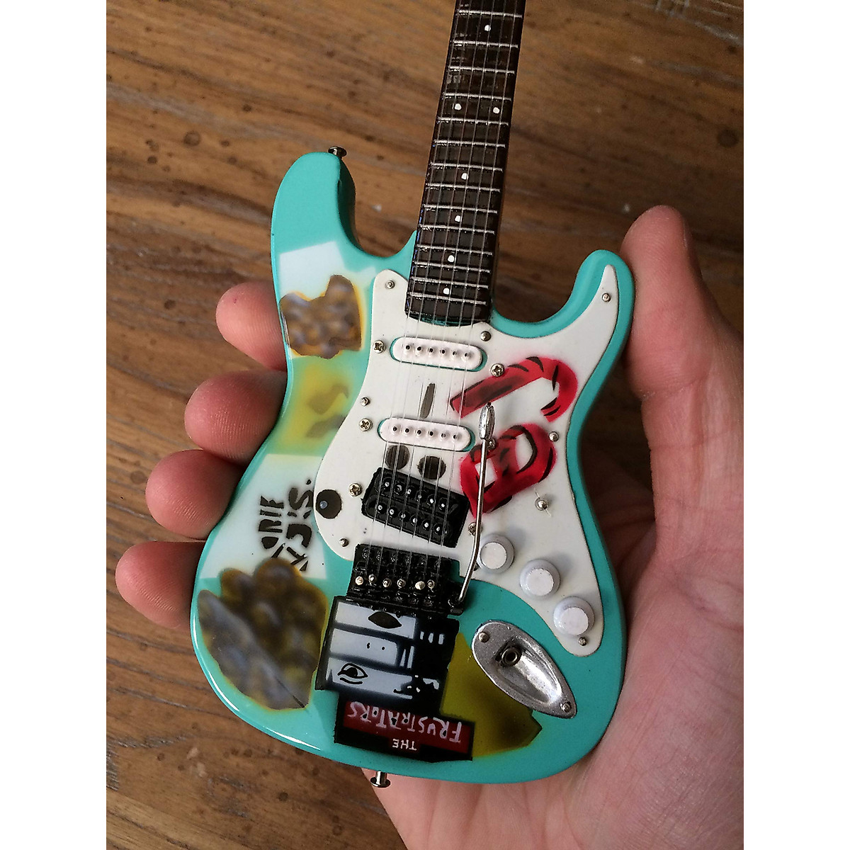 Billie Joe Armstrong"Blue" Green day Mini Guitar Replica Model