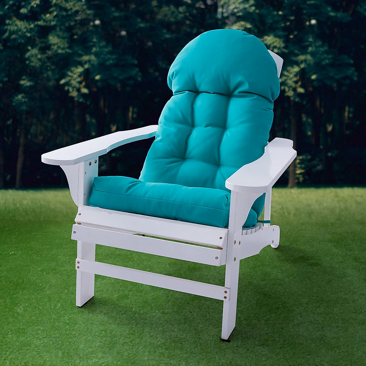 Enipate Adirondack Chair Cushions Set of 2, Weather Resistant Patio Chair Cushion for Adirondack, Thicken Outdoor Seat Pads High Back Rocking Chair Cushion