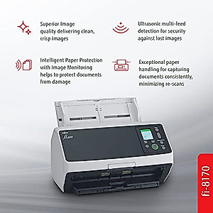 Fujitsu fi-8170 Professional High Speed Color Duplex Document Scanner - Network Enabled