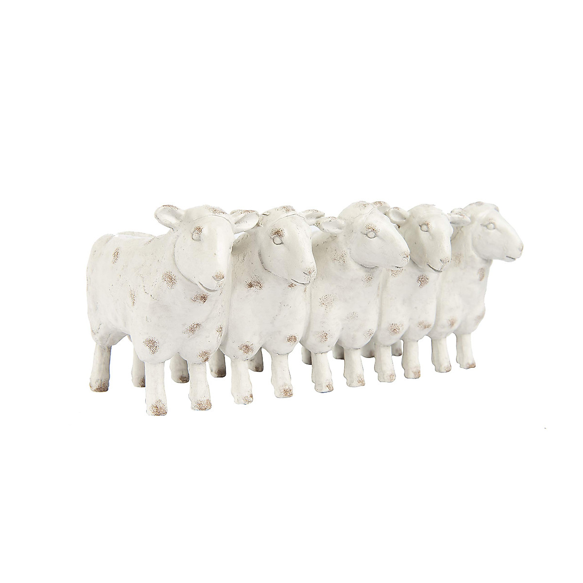Creative Co-Op Farmhouse Resin Sheep Planter, White, EC0260